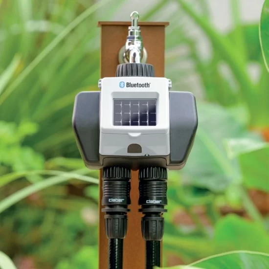 Claber 8498 MyAquasolar Two-Way Solar Powered Water Timer
